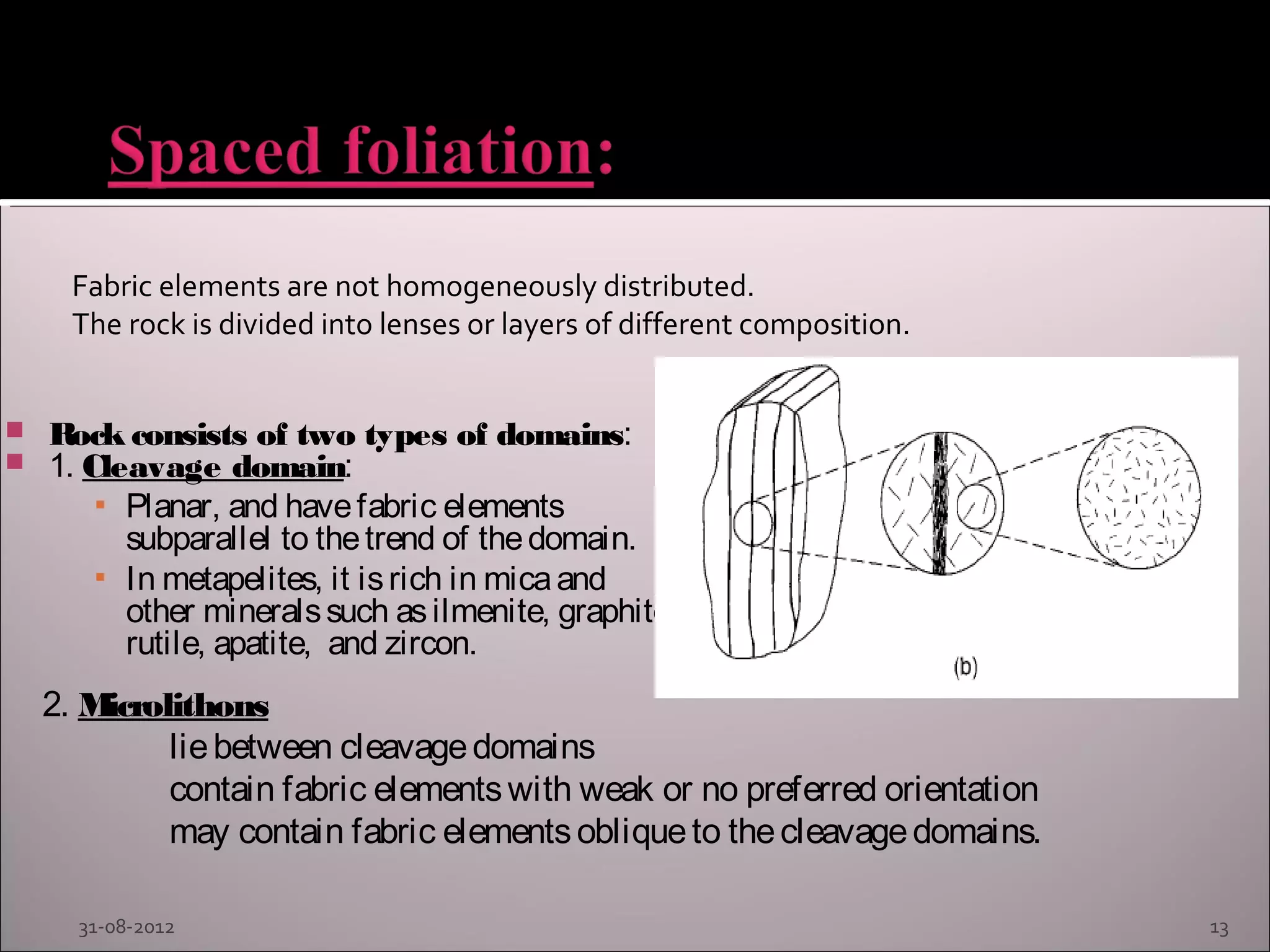 Analysis and interpretation of foliation and lineation | PPT