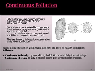 Analysis and interpretation of foliation and lineation | PPT