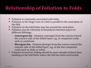 Analysis and interpretation of foliation and lineation | PPT