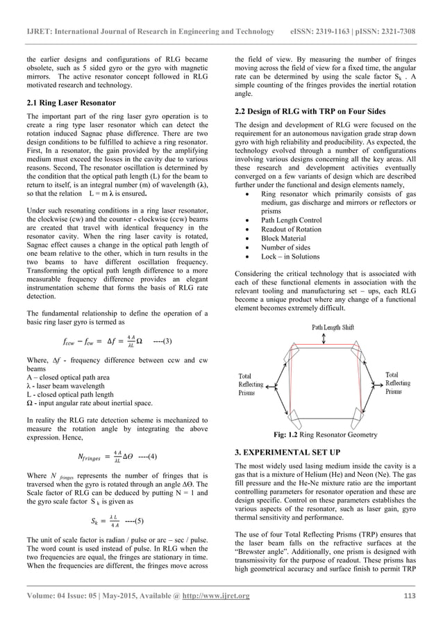 Analysis and optimization of electrodes for improving the performance of ring laser gyro | PDF