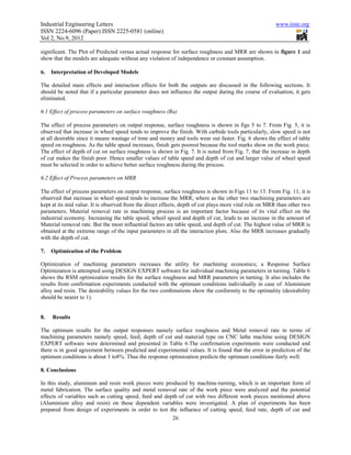 Analysis and optimization of machining process parameters | PDF