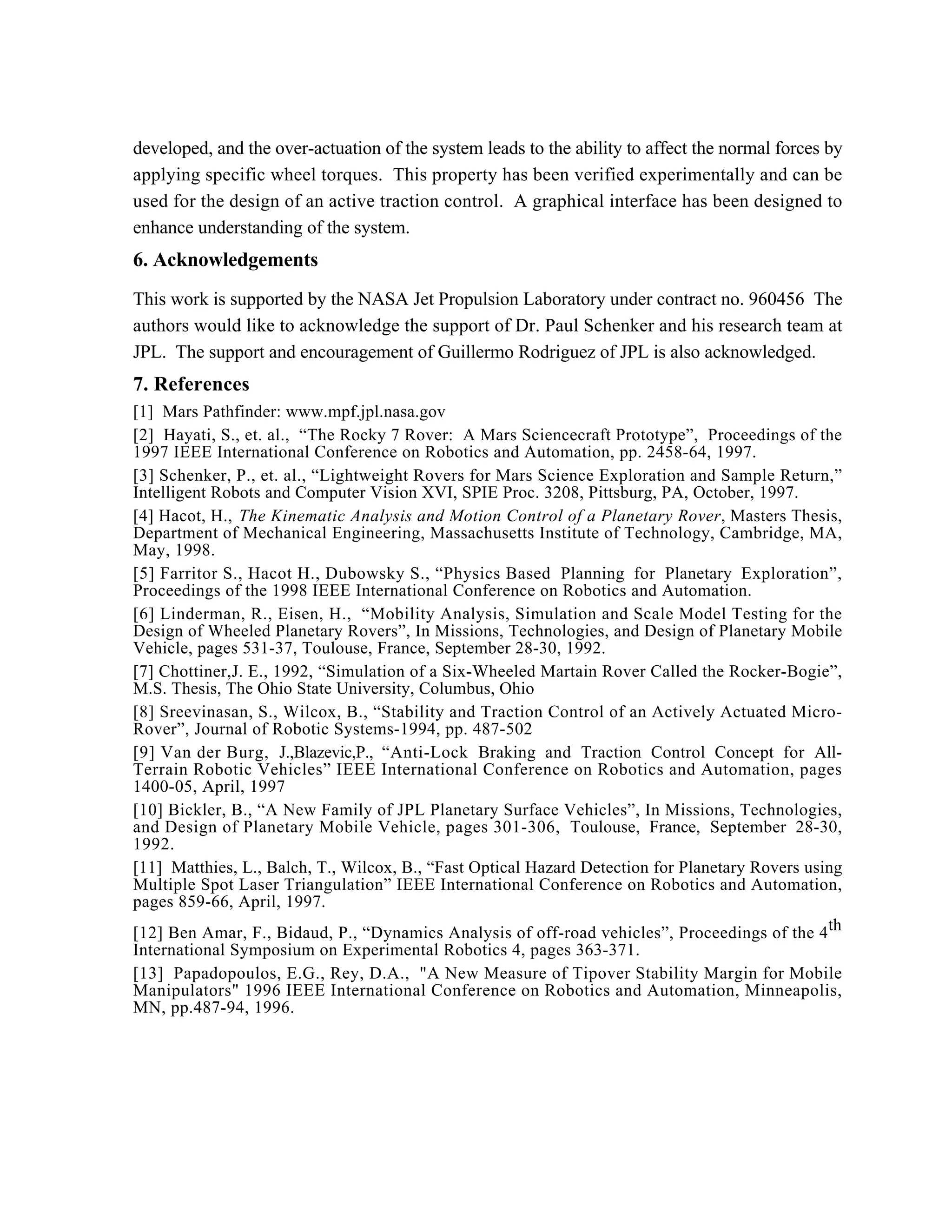 Analysis and simulation of a rocker bogie exploration rover | PDF