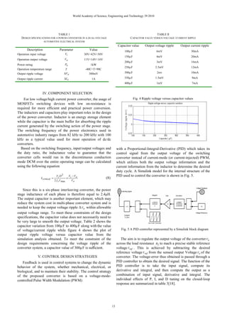 Analysis and simulation of automotive | PDF