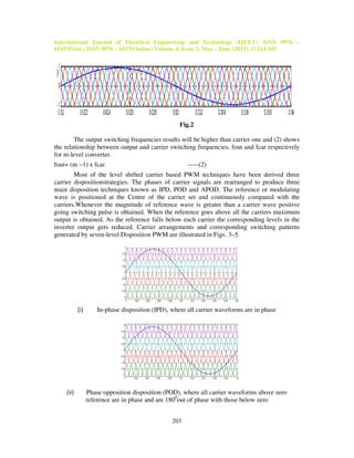 Analysis and simulation of multilevel inverter using multi carrier based pwm | PDF