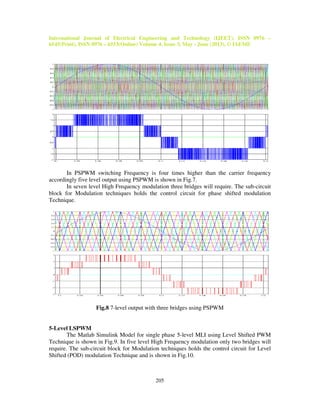 Analysis and simulation of multilevel inverter using multi carrier based pwm | PDF