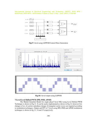 Analysis and simulation of multilevel inverter using multi carrier based pwm | PDF