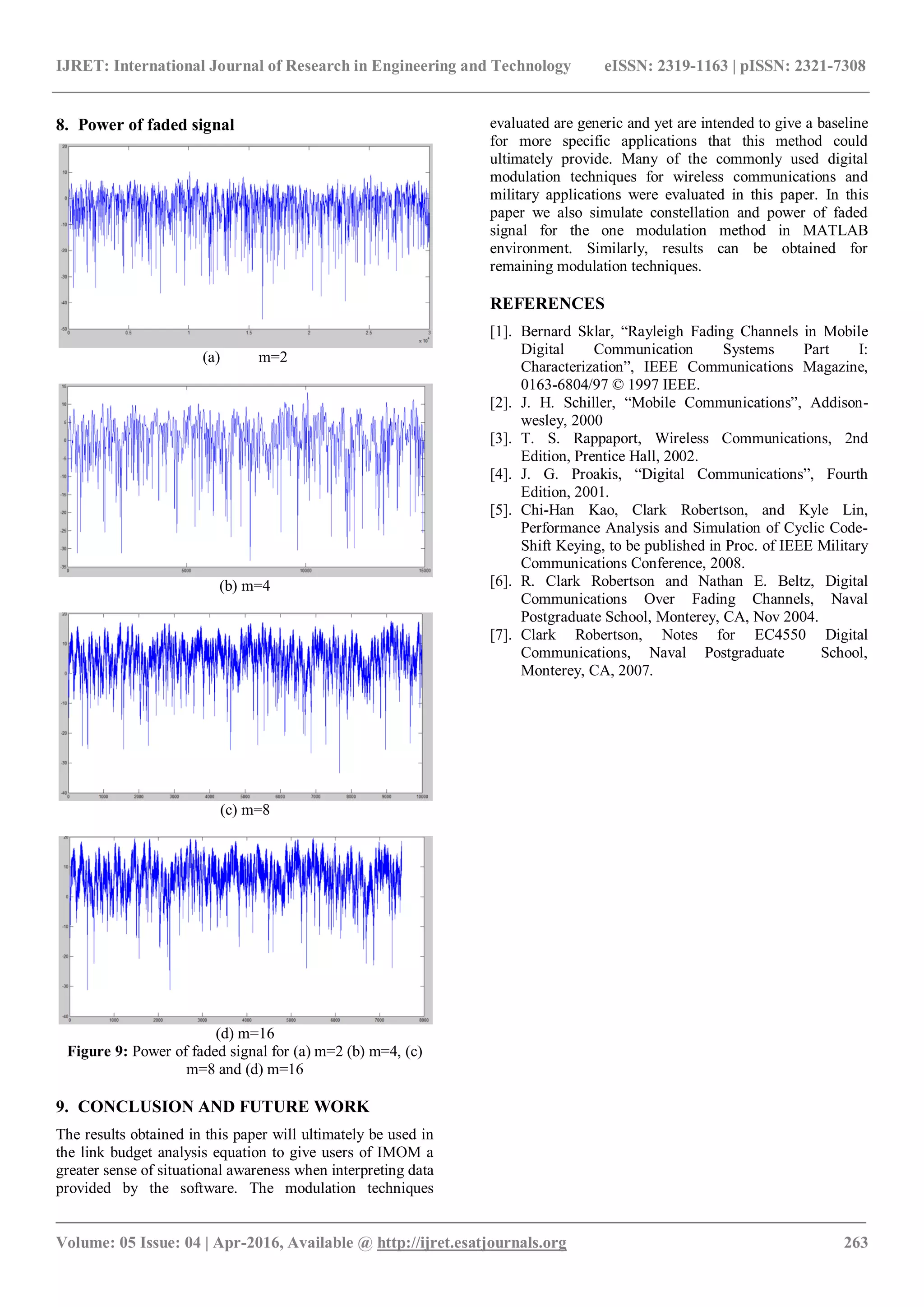 Analysis and simulation of rayleigh fading channel in digital communication | PDF