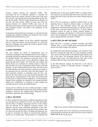 Analysis comparing performance of a conventional shell and tube heat ...