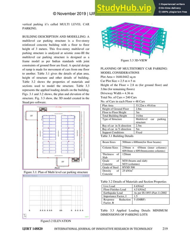 Analysis Design Of Multi-Level Car Parking Structure Under Seismic Zone ...