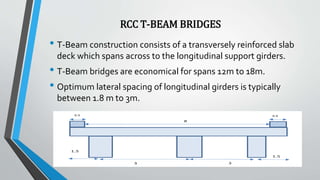 Analysis & design of T-Beam bridge | PPTX