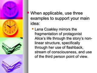 How to write a Literary Essay Introduction and Thesis | PPT