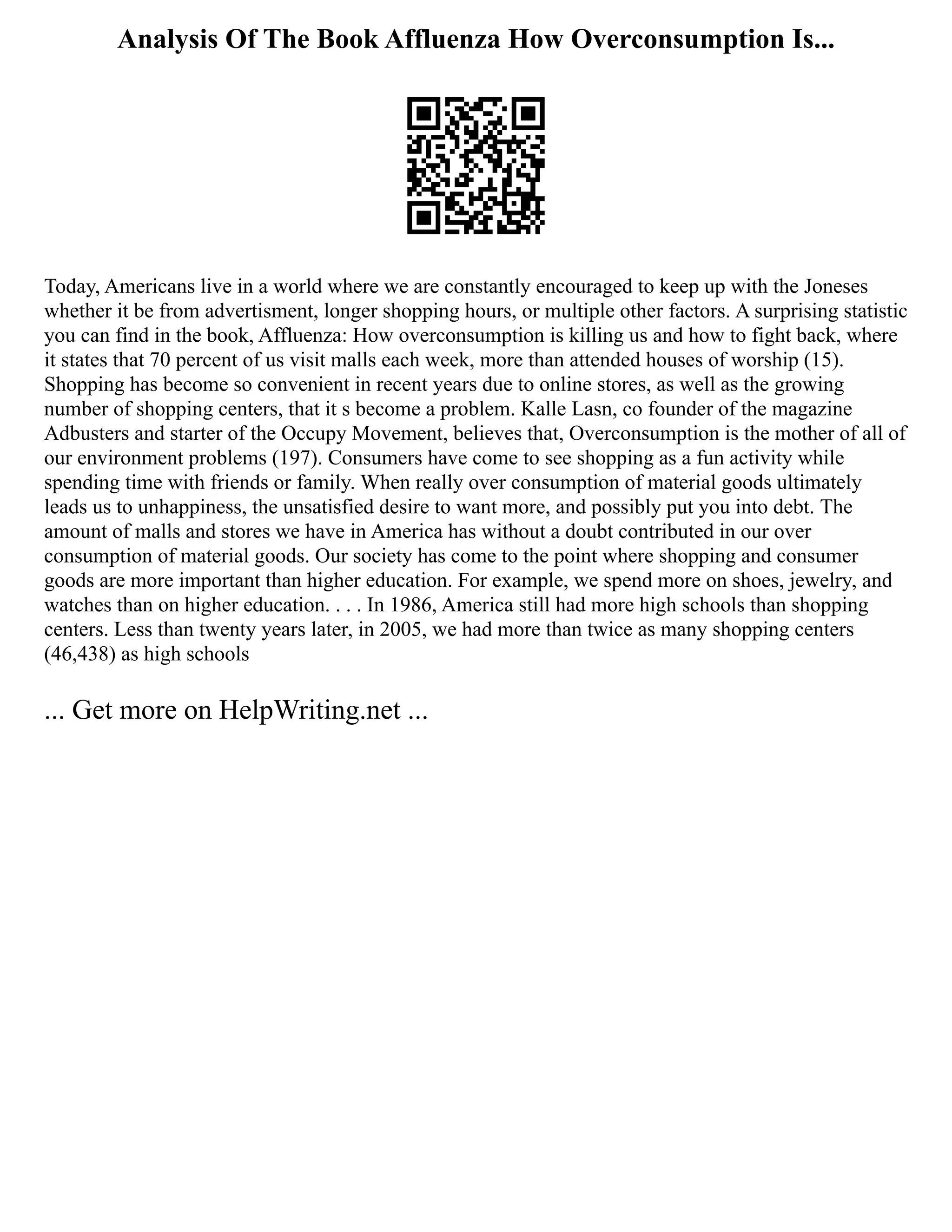 Analysis Essay Example Sample, Bookwormlab | PDF