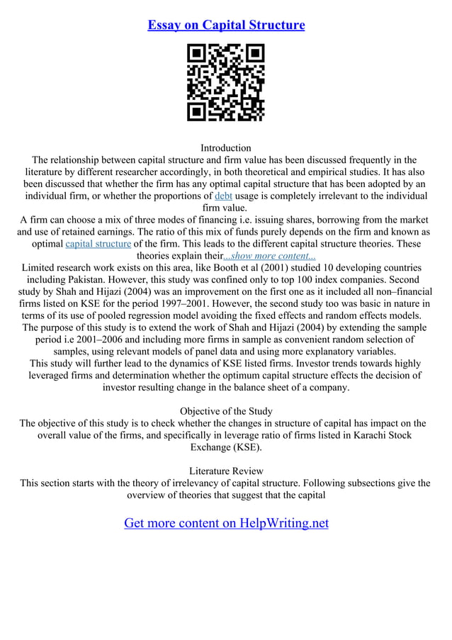 Analysis Essay Structure | PDF