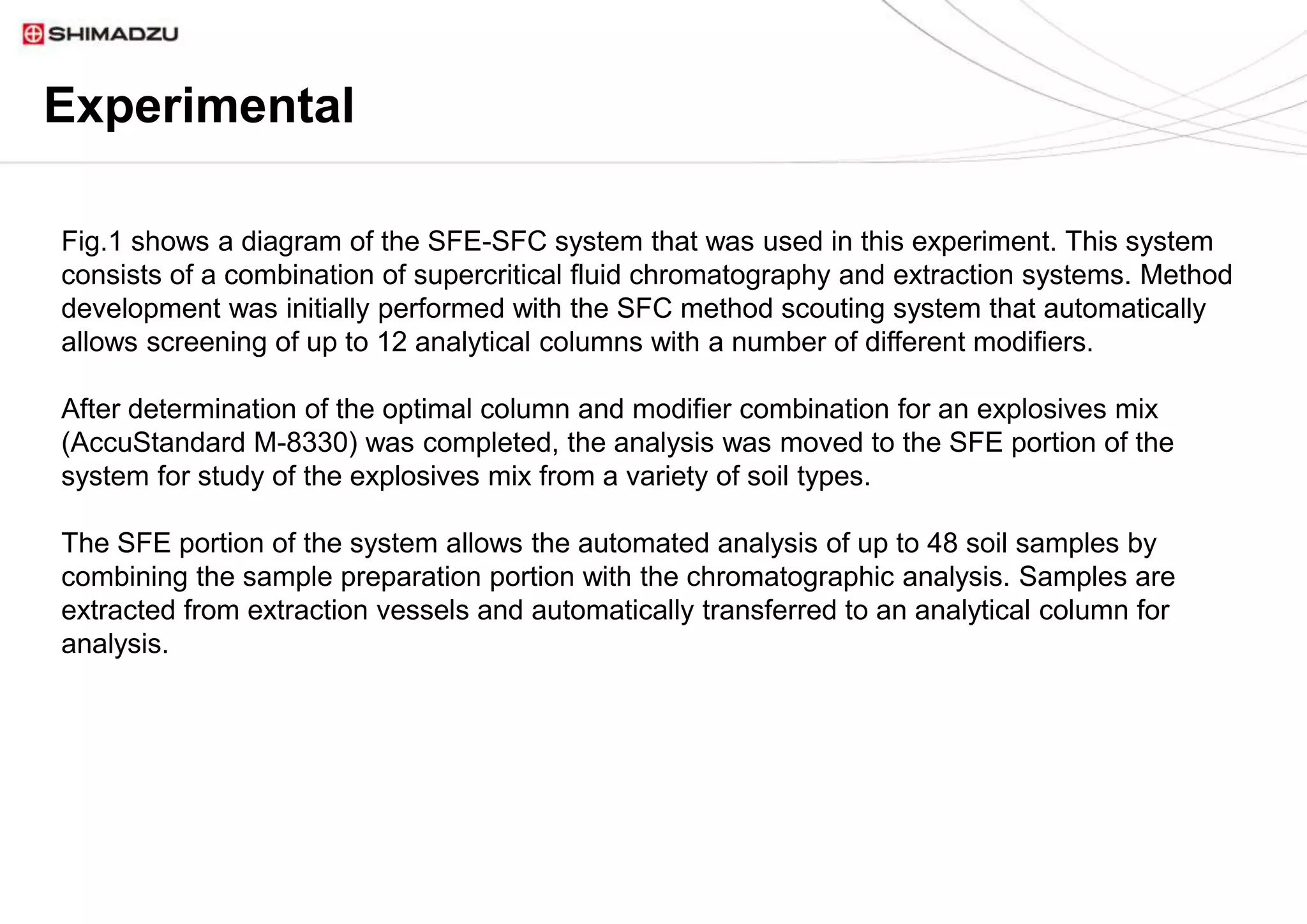 Automated Analysis of Explosives in Soil Samples | PPTX