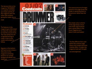Analysis for existing music magazines | PPTX
