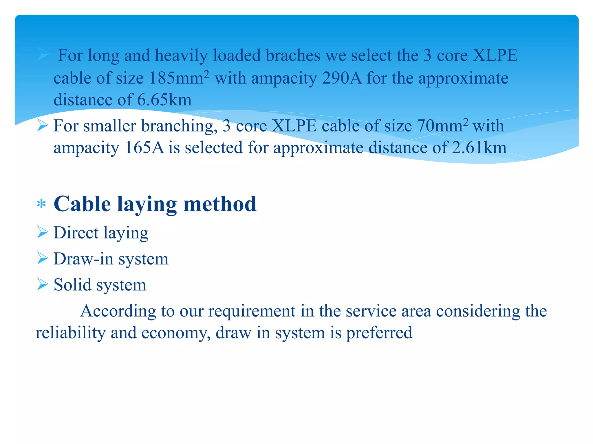 Analysis for underground cable system, lakeside pokhara | PPTX