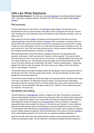 Analysis hills like white elephants | RTF