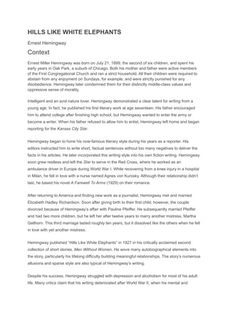 Analysis hills like white elephants | RTF