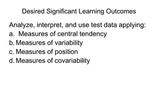 Analysis, Interpretation, and Use of Test Lesson 8.pptx