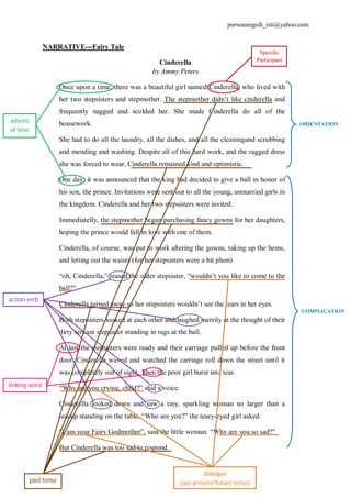 Analysis narrative text cinderella by amy peters | PDF | Marriage and ...