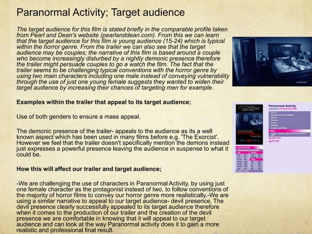 Analysis of our 3 chosen trailers; | PPT