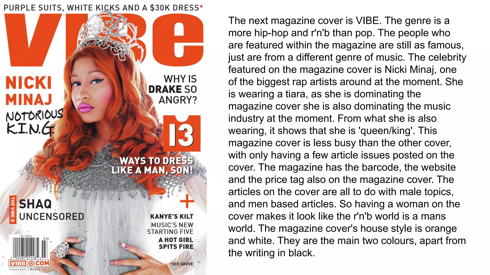 Analysis of 3 music magazine covers | PPT