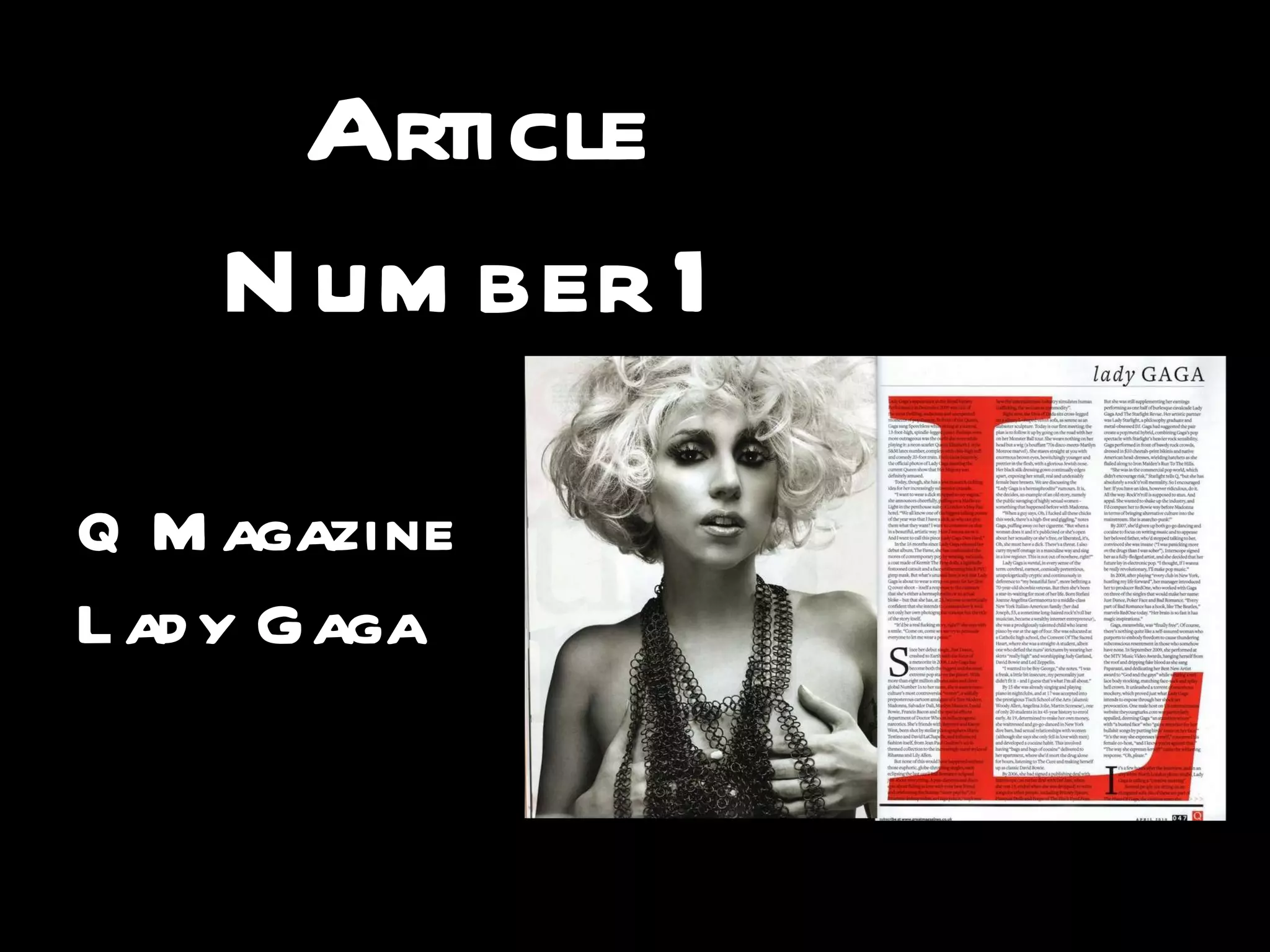 Analysis of 3 magazine double page articles | PPT