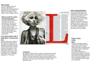 Analysis of 3 magazine double page articles | PPT