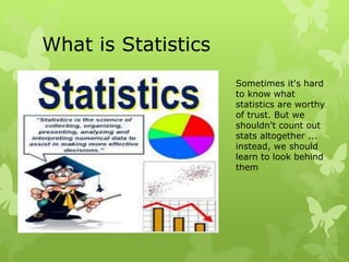Analysis of 3 ways to spot a bad statistic by mona chalabi | PPTX