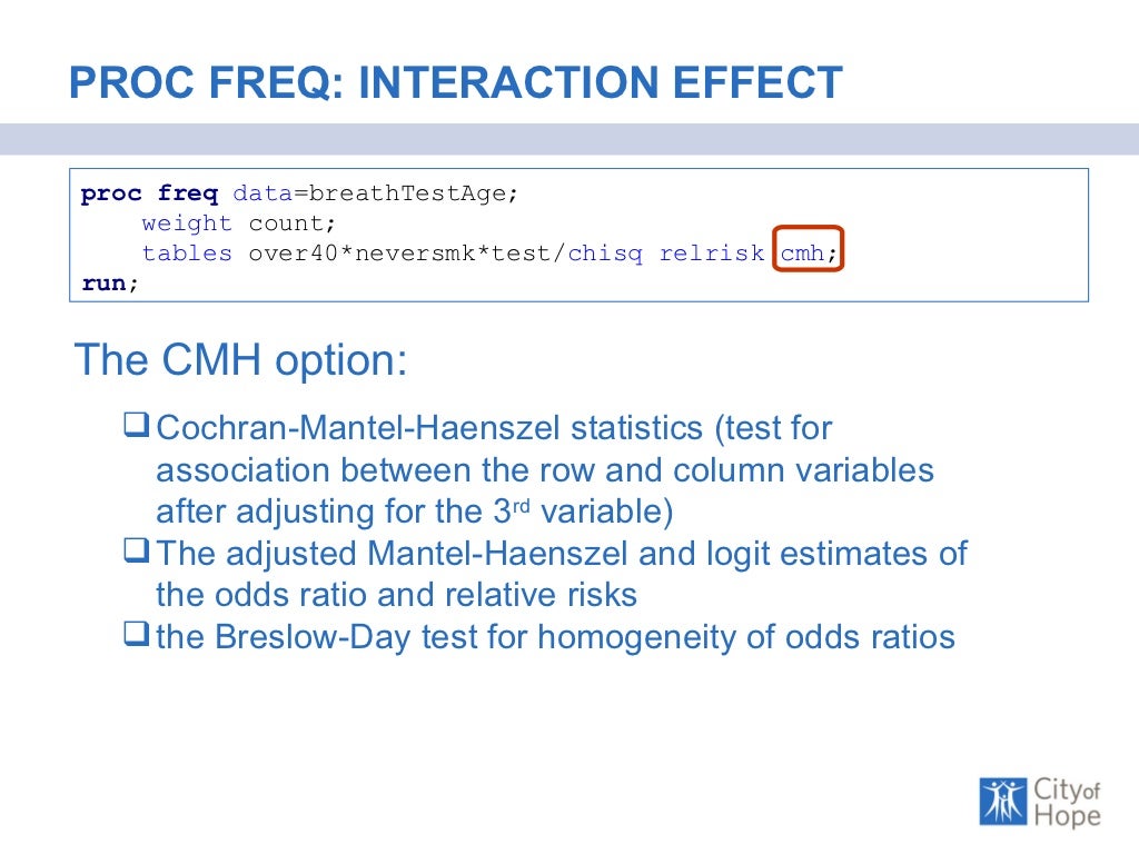 Analysis Of A Binary Outcome Variable