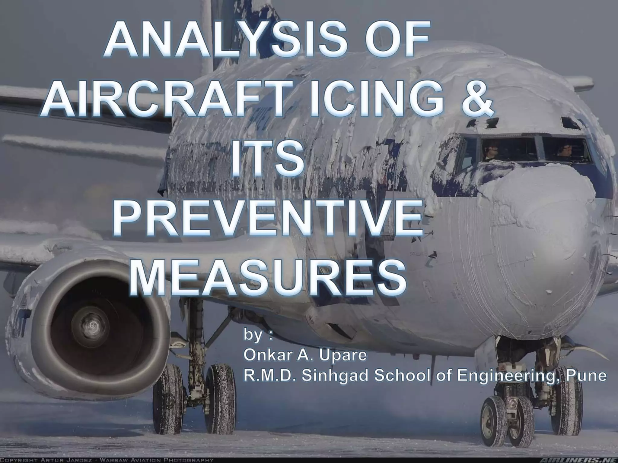 Analysis of aircraft icing and its preventive measures | PPTX