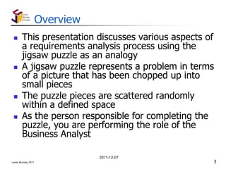 An Analysis Of A Jigsaw Puzzle | PPTX