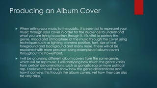 Analysis of Album Covers Re-Upload | PPTX