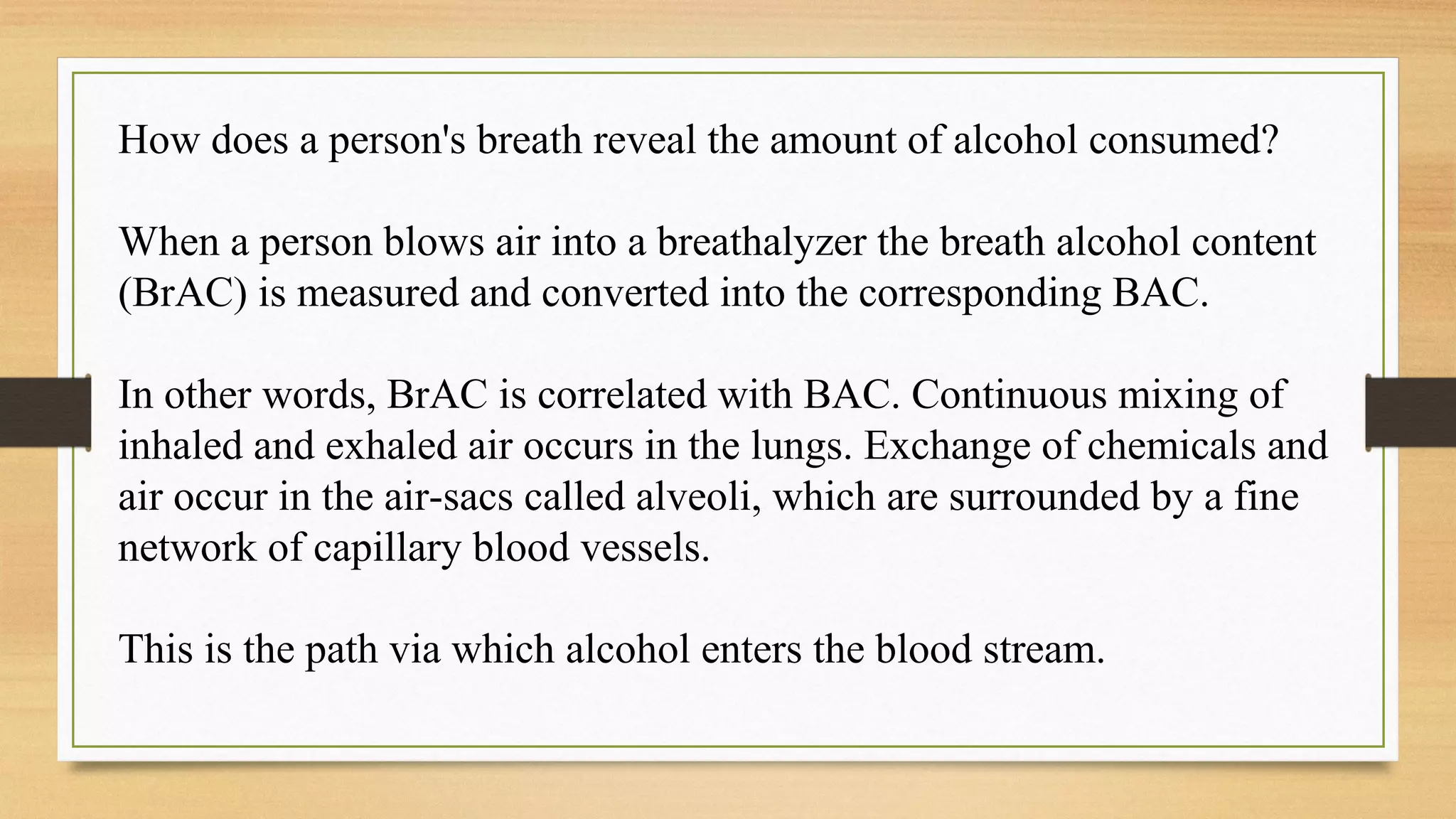 Analysis of alcohol | PPT