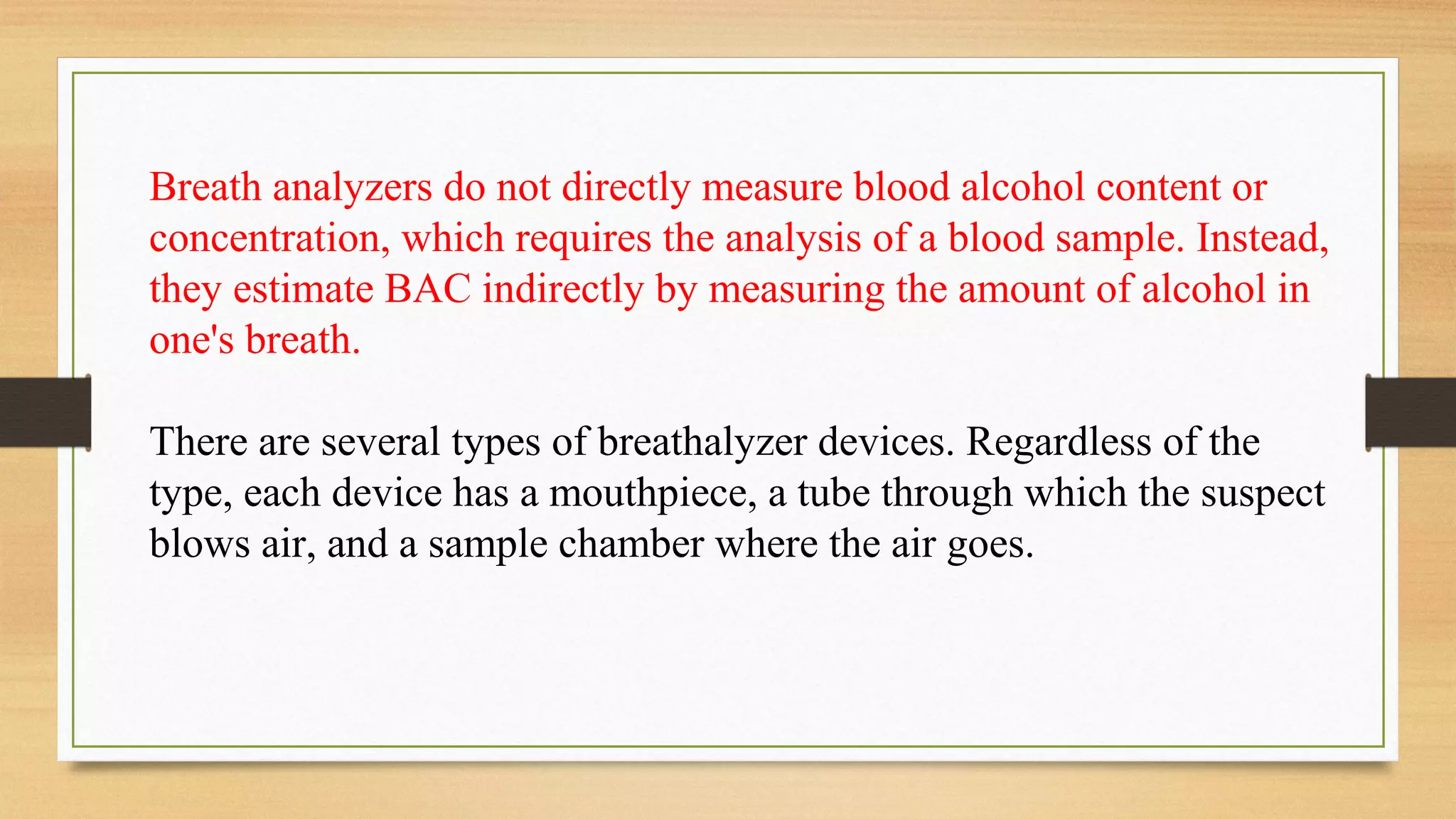 Analysis of alcohol | PPT