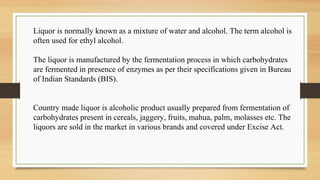 Analysis of alcohol | PPT