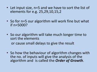 Analysis of algorithm | PPTX