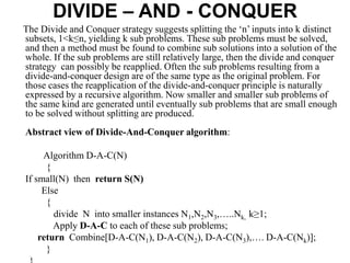 Divide and Conquer | PPT