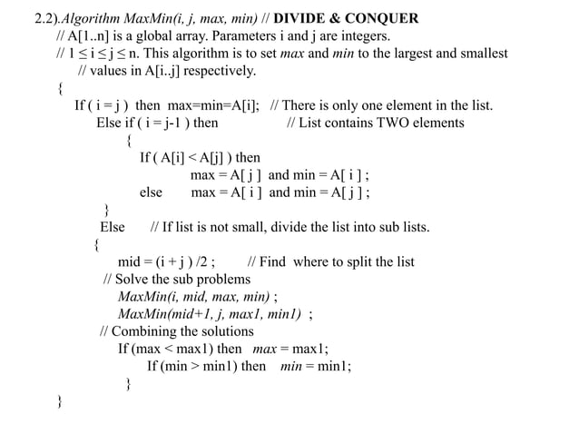 Divide and Conquer | PPT