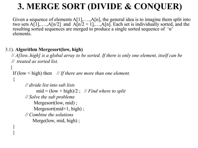 Divide and Conquer | PPT
