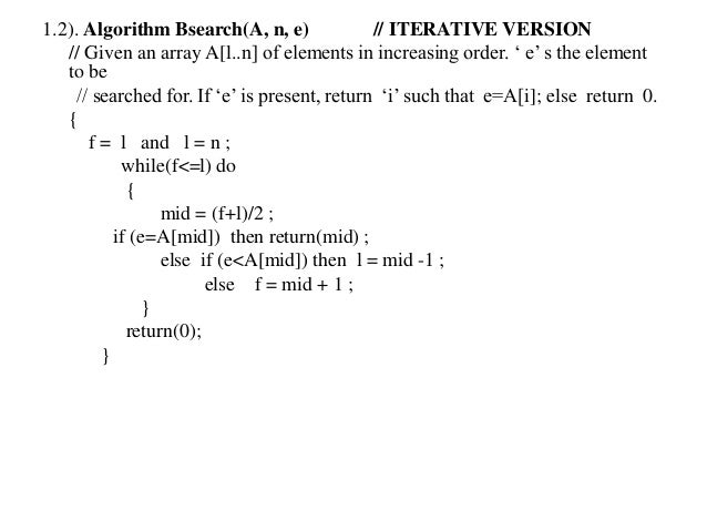 Analysis of algorithm