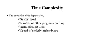 Analysis of algorithms | PPT