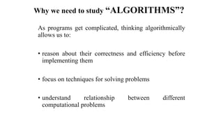Analysis of algorithms | PPT