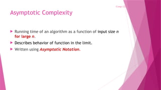 Analysis of Algorithms (1).pptx, asymptotic | PPT | Free Download