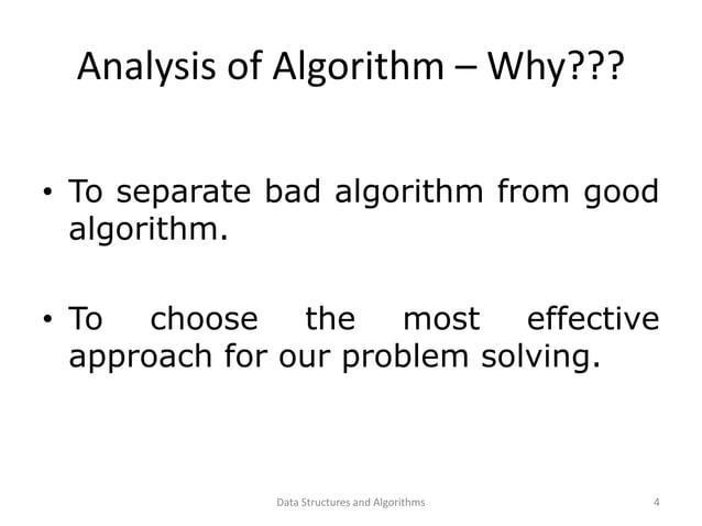 Analysis Of Algorithms Rr Pptx