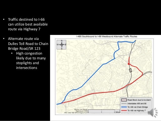 Analysis of Alternate Routes for Interstate 495