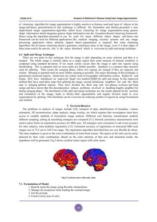 Analysis of Alzheimer’s Disease Using Color Image Segmentation | PDF