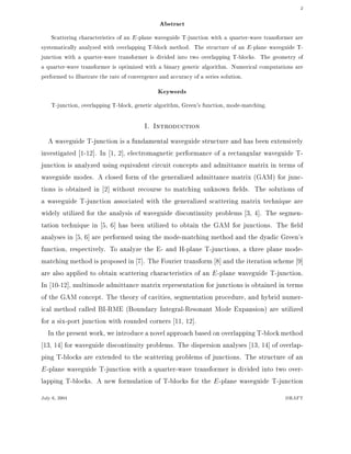 Analysis of an E-plane waveguide T-junction with a quarter-wave ...