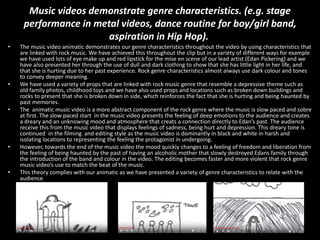 Analysis of animatic- Andrew Goodwin Theory | PPT