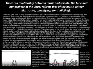 Analysis of animatic- Andrew Goodwin Theory | PPT